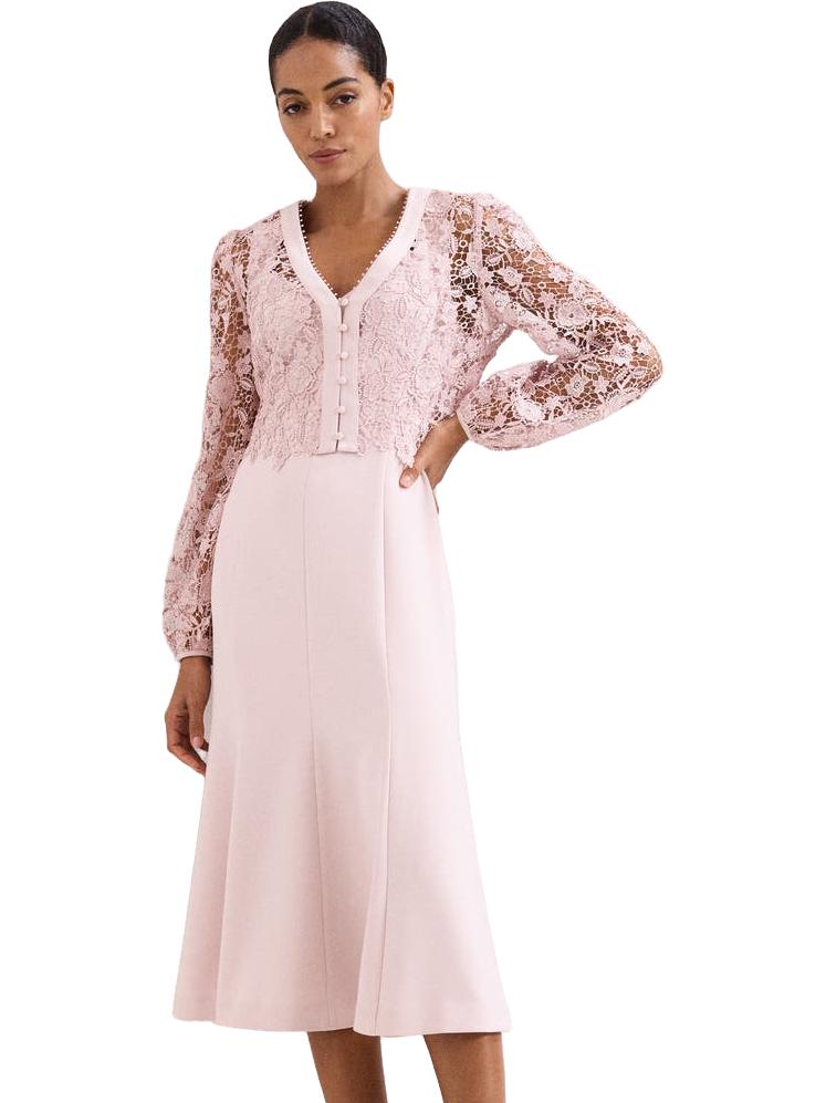 PHASE EIGHT Fit & Flare Lace Midi Dress